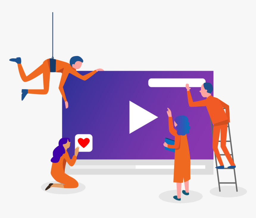 Video Testimonial Production - Video Marketing Vector Png, Transparent ...