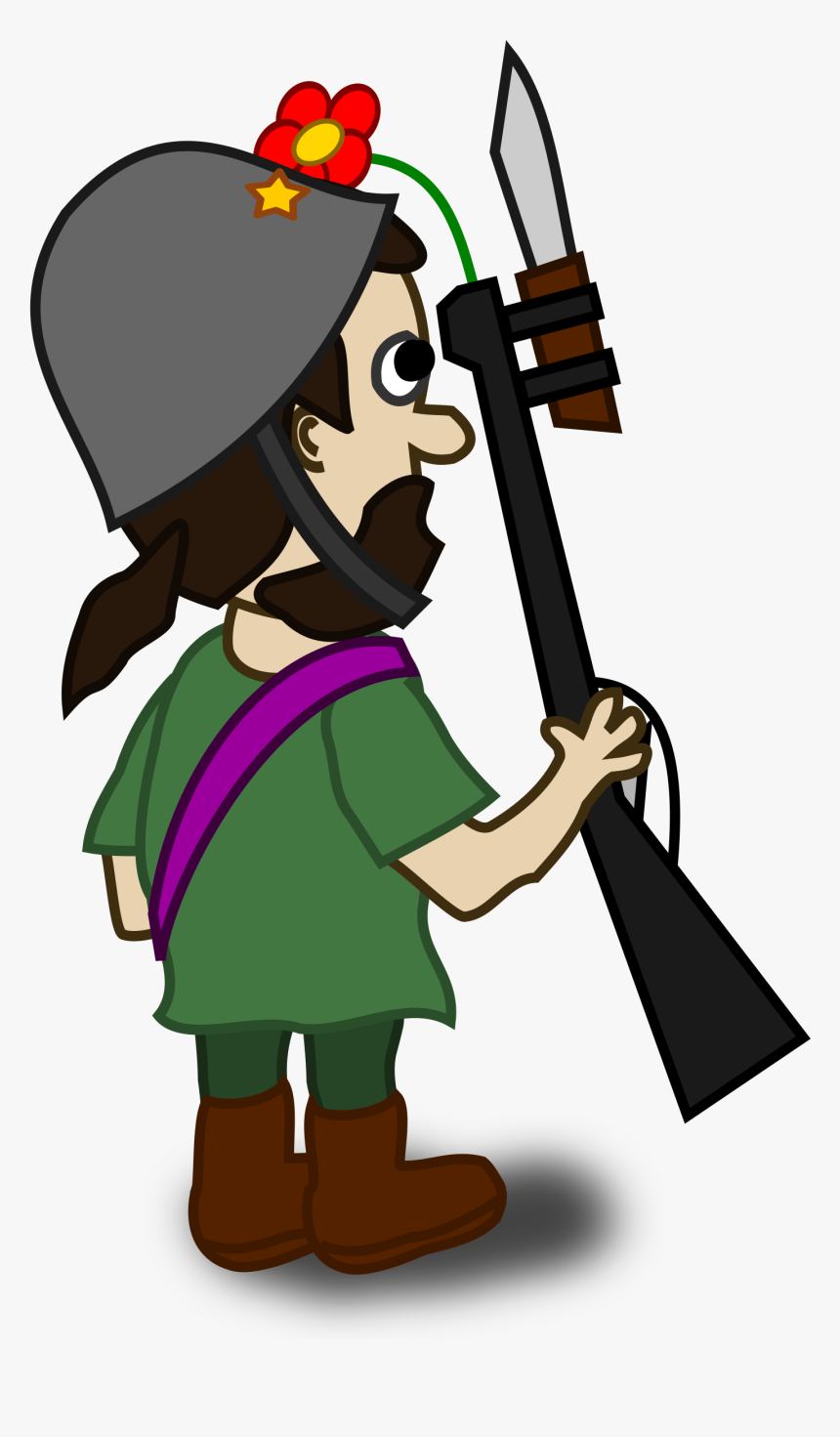 Soldier Cross Clipart Clip Art Black And White Library - Guy Back ...