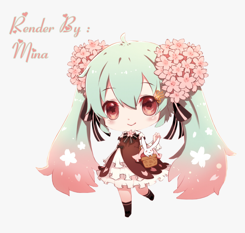 Hatsune Miku Sakura Chibi Png, Transparent Png , Transparent Png Image ...