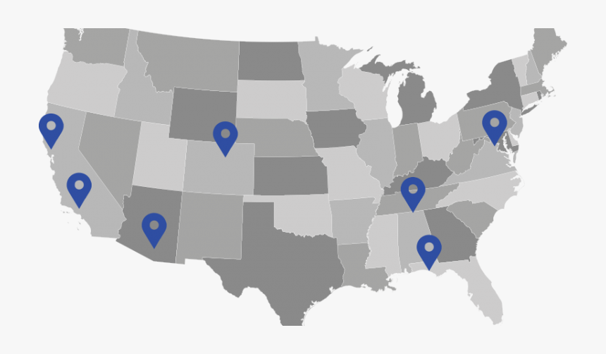 Office Locations Usa Map, HD Png Download , Transparent Png Image - PNGitem