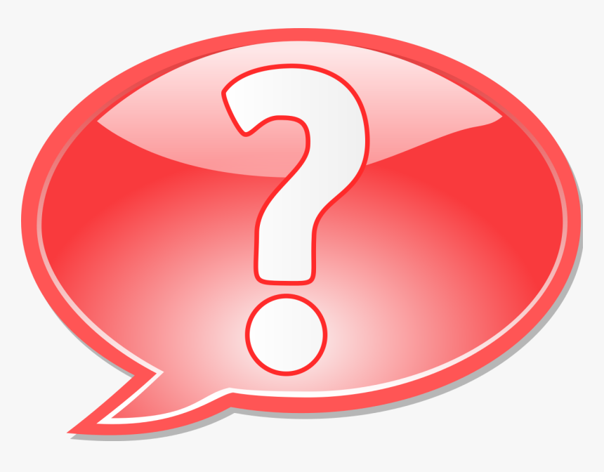 Nuvola Apps Filetypes Red - Speech Bubble With Question Mark, HD Png ...