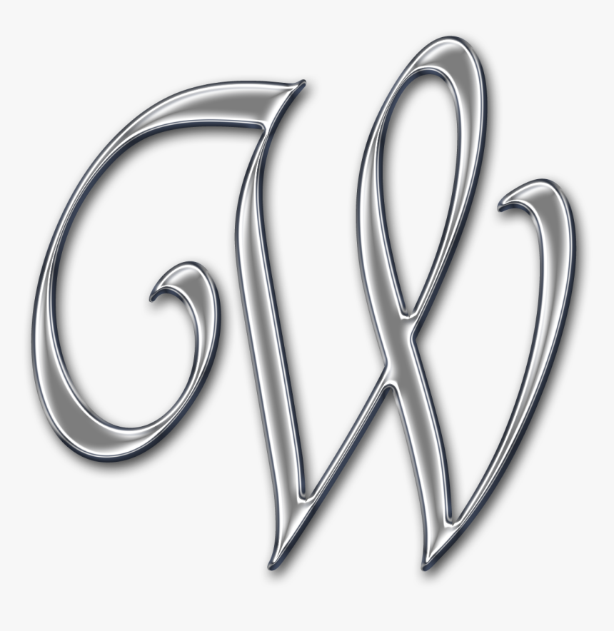 Chrome Cursive Metallic Chrome Letter D Png, Transparent Png ...