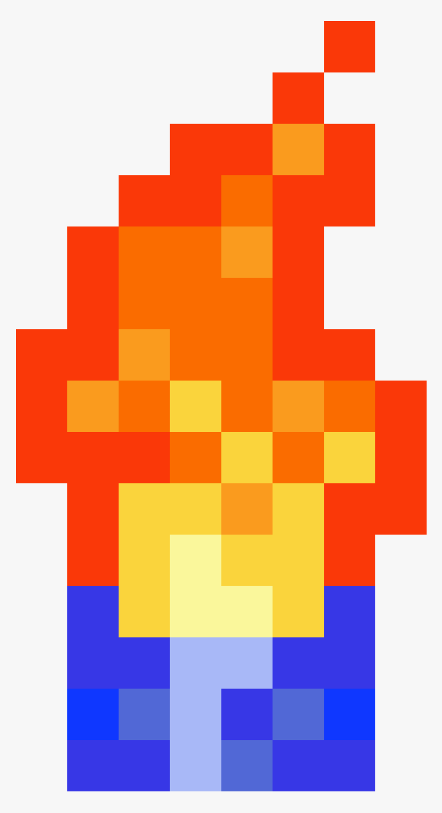 Flame Pixel Art, HD Png Download , Transparent Png Image - PNGitem