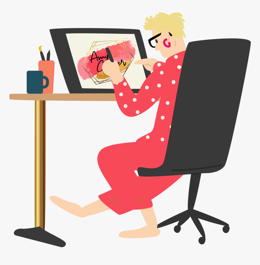 Working Drawing Tablet Illustration, HD Png Download , Transparent Png ...