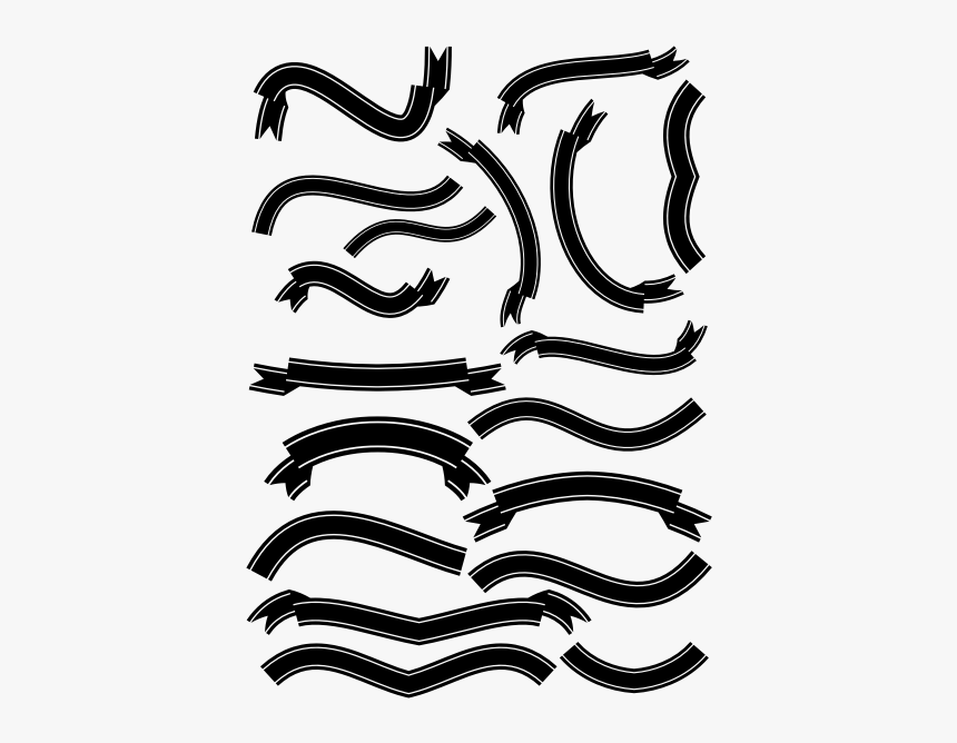 Stylized Ribbons - Illustration, HD Png Download , Transparent Png ...