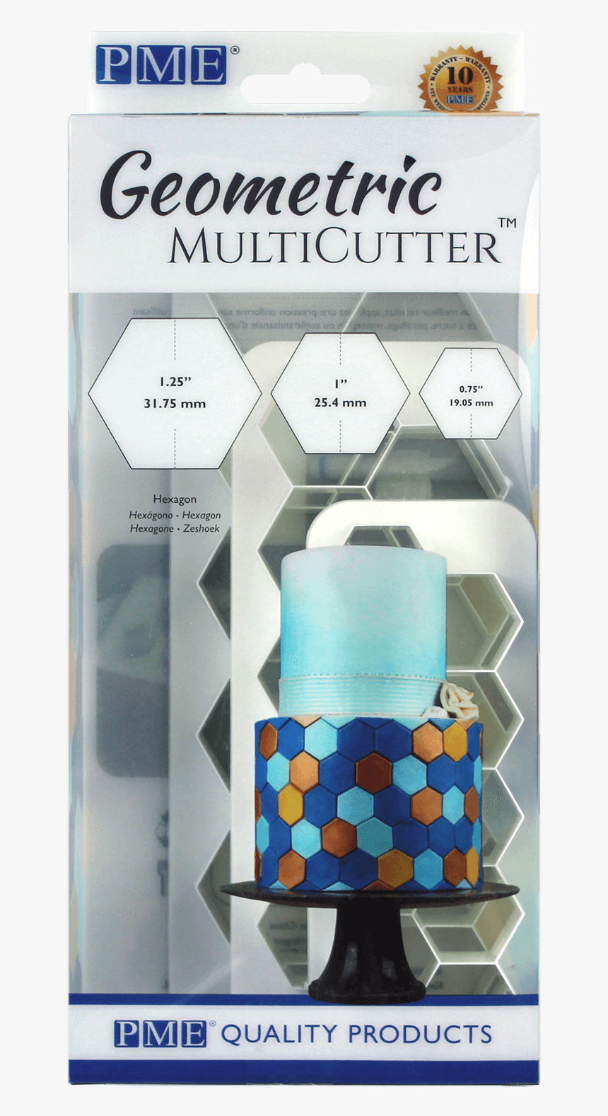 Geometric Cutter - Hexagon - Set/3 - Cake Decorating, HD Png Download ...