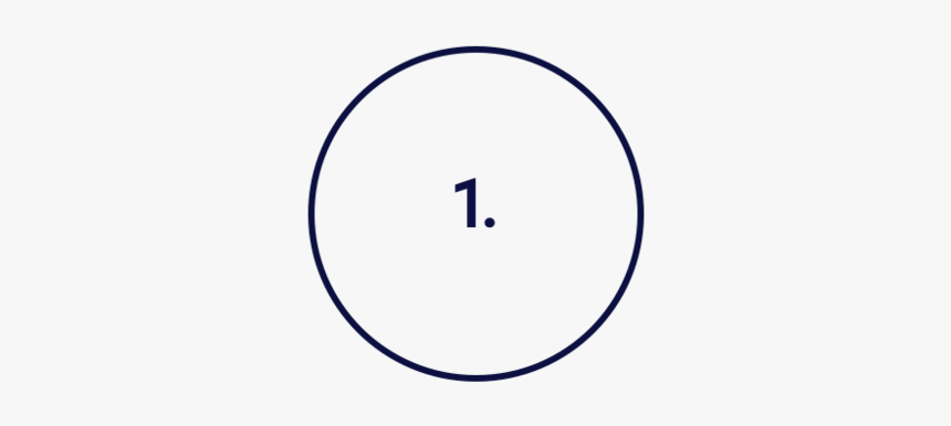 1 - Circle, HD Png Download , Transparent Png Image - PNGitem