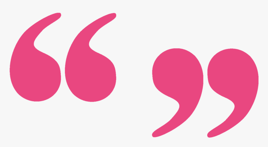 Pink Quote Marks, HD Png Download , Transparent Png Image - PNGitem