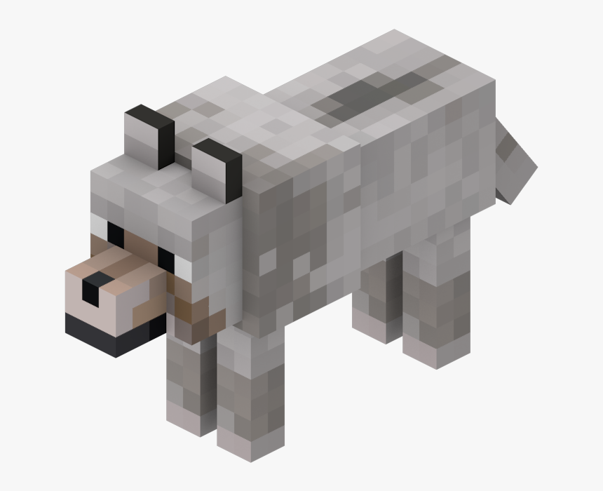 Minecraft Wolf Head
