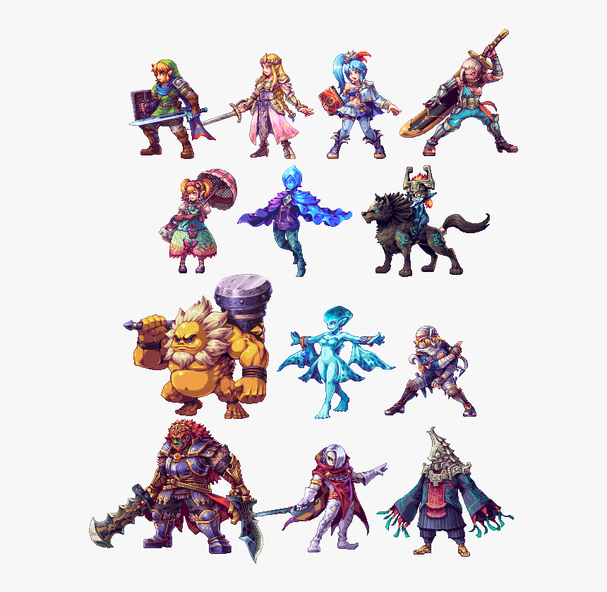 Hyrule Warriors The Legend Of Zelda - Legend Of Zelda Botw Sprites, HD ...