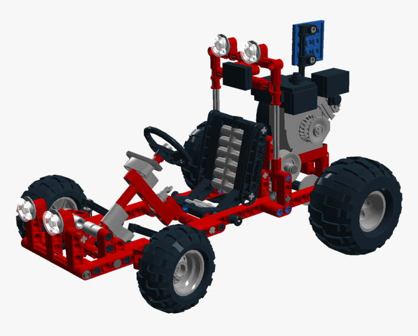 Big Red Go-kart - Lego Technic Vehicle Ideas, HD Png Download ...