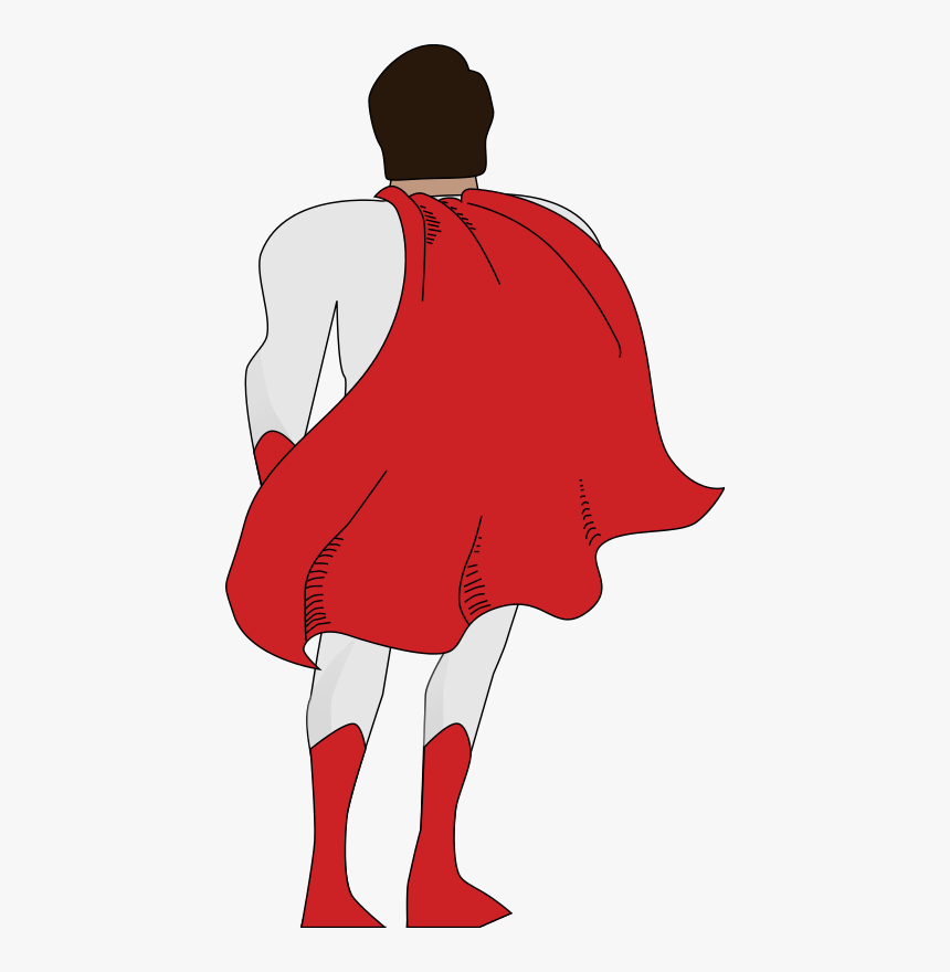 Superhero Back Clip Art, HD Png Download , Transparent Png Image - PNGitem