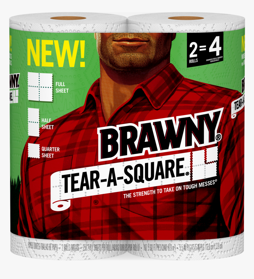 Brawny Tear A Square, HD Png Download , Transparent Png Image - PNGitem