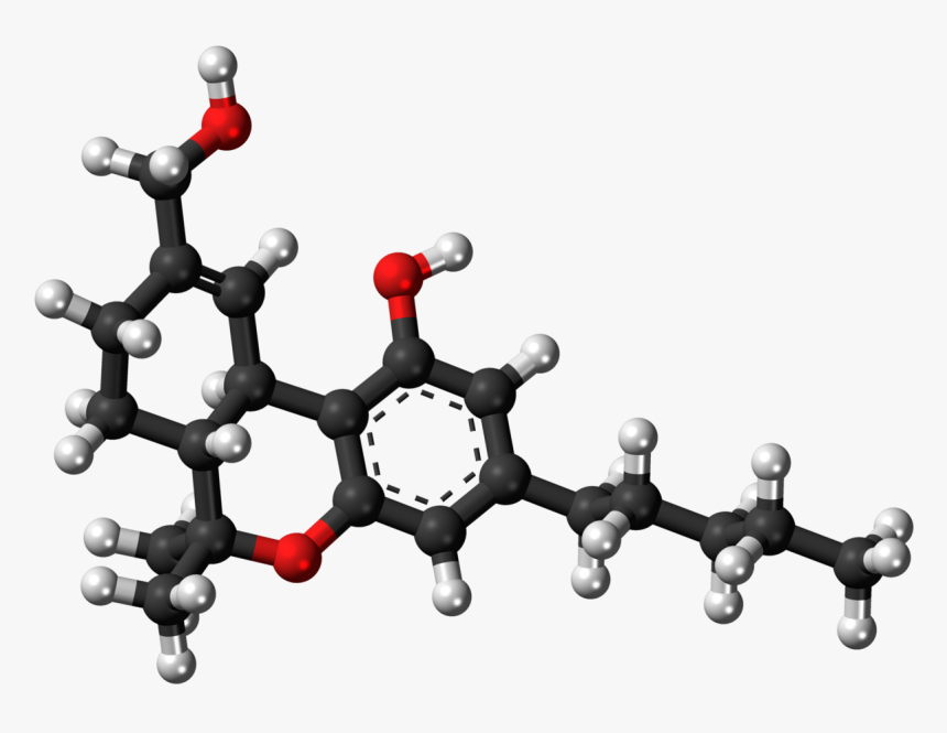 Thc Molecular Structure 3d, HD Png Download , Transparent Png Image ...