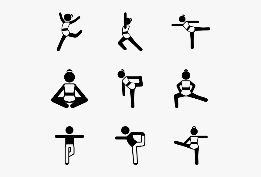 Pilates Icons Free Transparent Background, HD Png Download ...