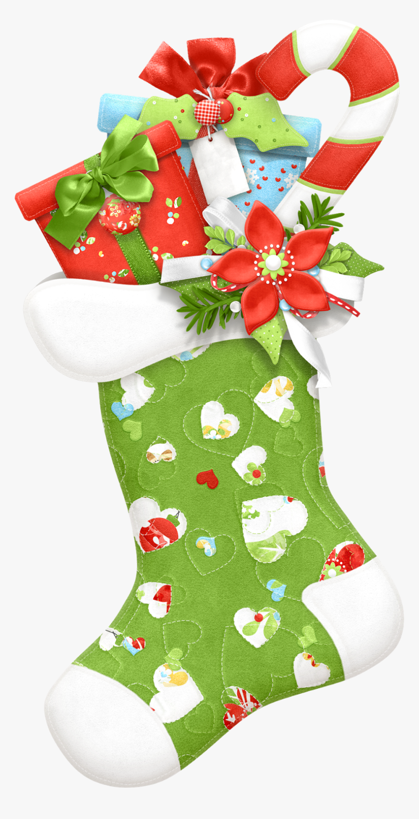 Christmas Stocking Clip Art, HD Png Download , Transparent Png Image ...
