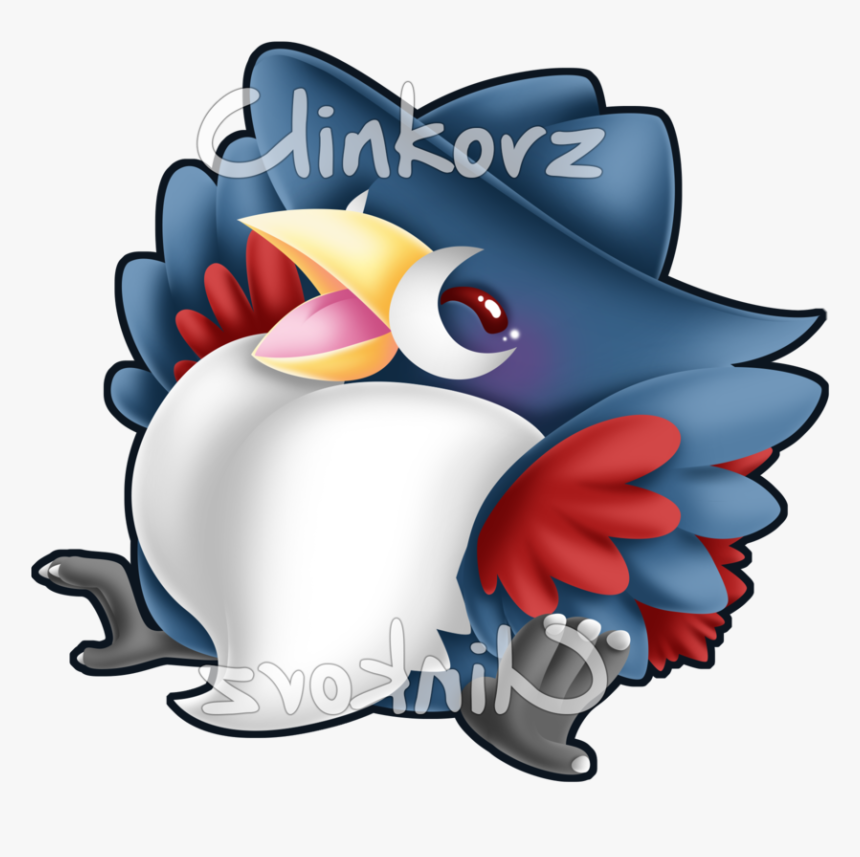 430 Honchkrow - Blue Fat Bird Pokemon, HD Png Download , Transparent ...