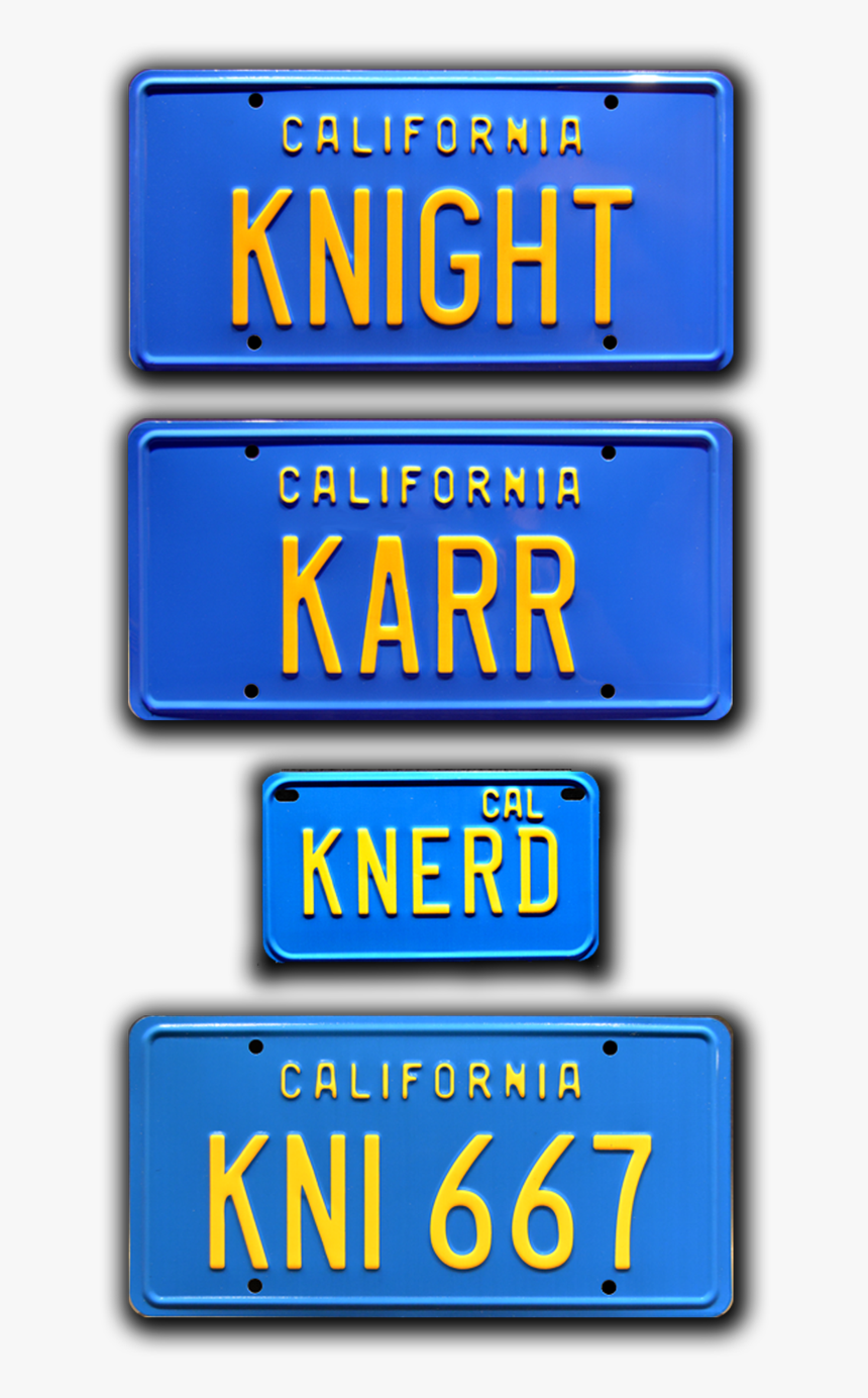 Knight Rider Karr License Plate, HD Png Download , Transparent Png ...