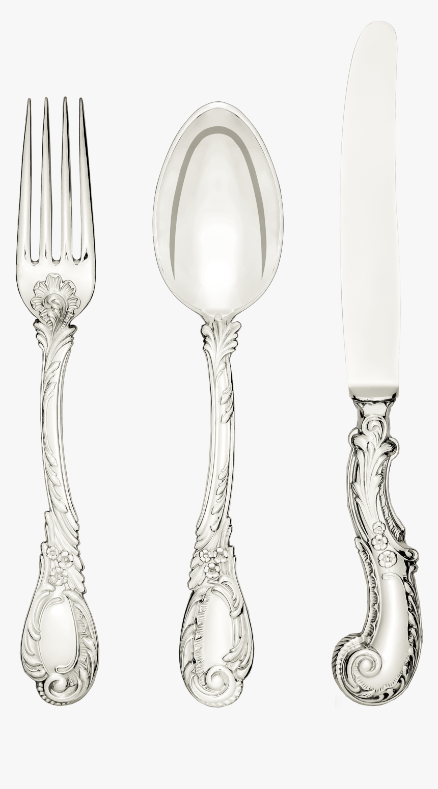 Jarosinski & Vaugoin Hand Forged Silver Cutlery Design - Fork, HD Png ...
