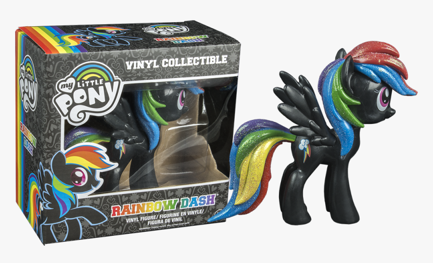 Black Rainbow Dash Figure, HD Png Download , Transparent Png Image ...