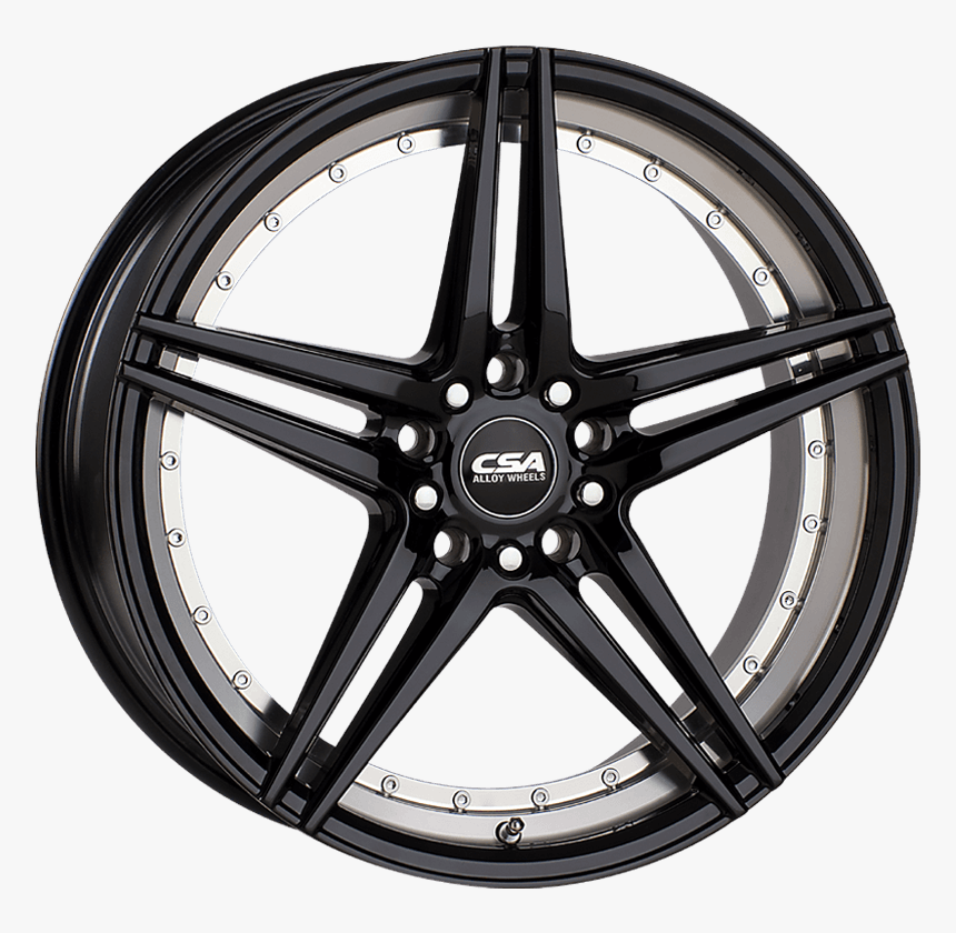 Manta Gloss Black Machined - Csa Manta Wheels, HD Png Download ...