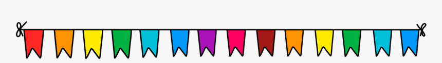 Bunting Banner Rainbow Free Photo - Rainbow Transparent Border, HD Png ...