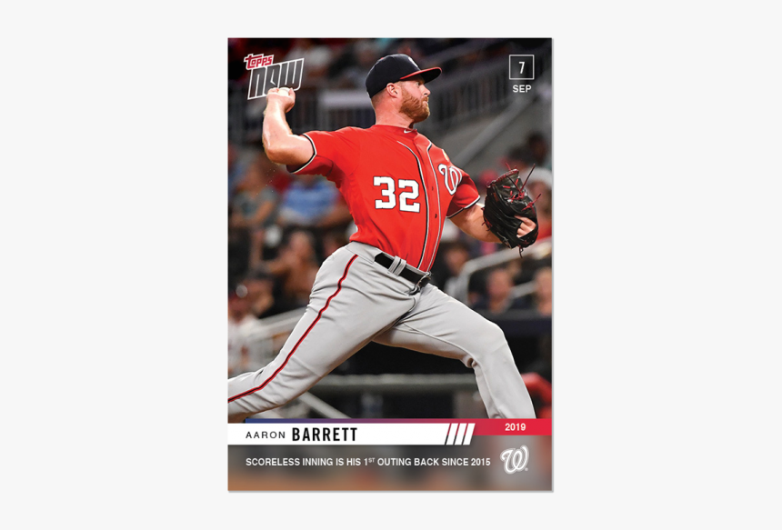 Aaron Barrett - Pitcher, HD Png Download , Transparent Png Image - PNGitem