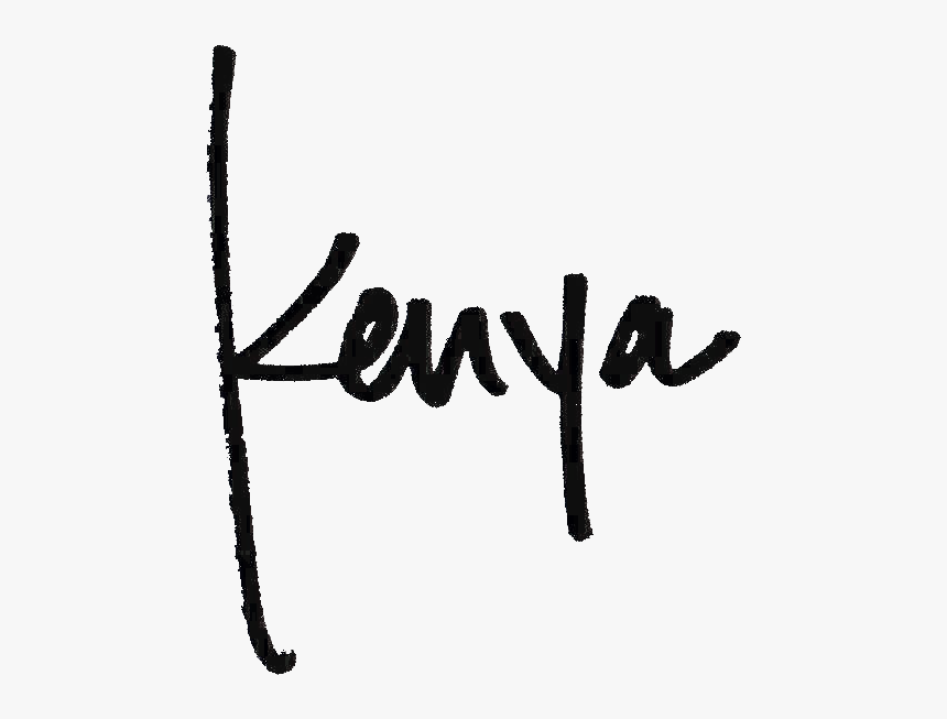 Kenya Sig Transparent - Calligraphy, HD Png Download , Transparent Png ...