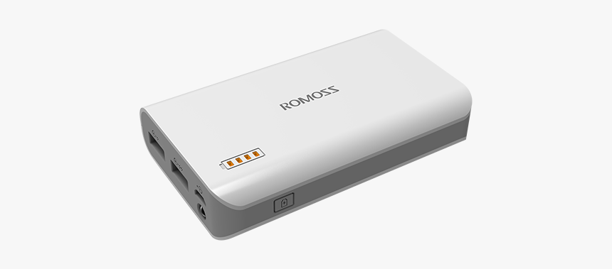 Romoss 10400mah White Power Bank - Power Bank, HD Png Download ...