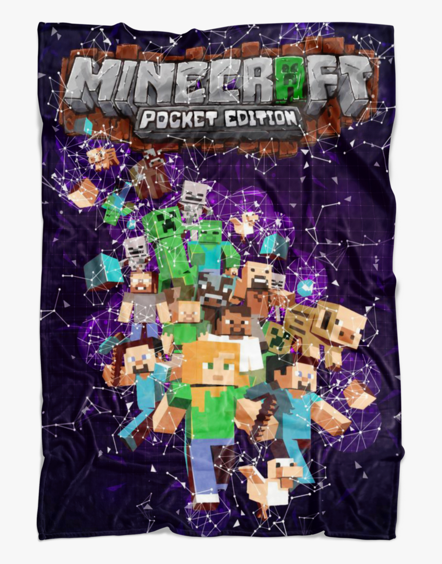 Minecraft Fleece Blanket Plexus Purple Blanket, HD Png Download ...