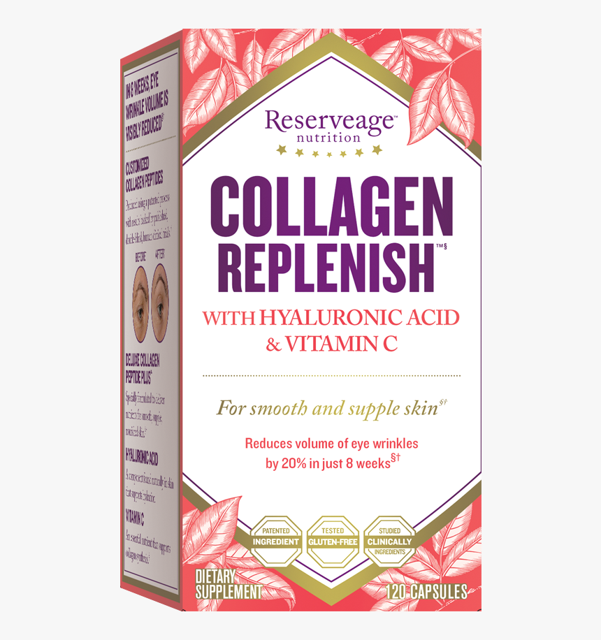 Reserveage Nutrition Collagen Replenish, HD Png Download , Transparent ...