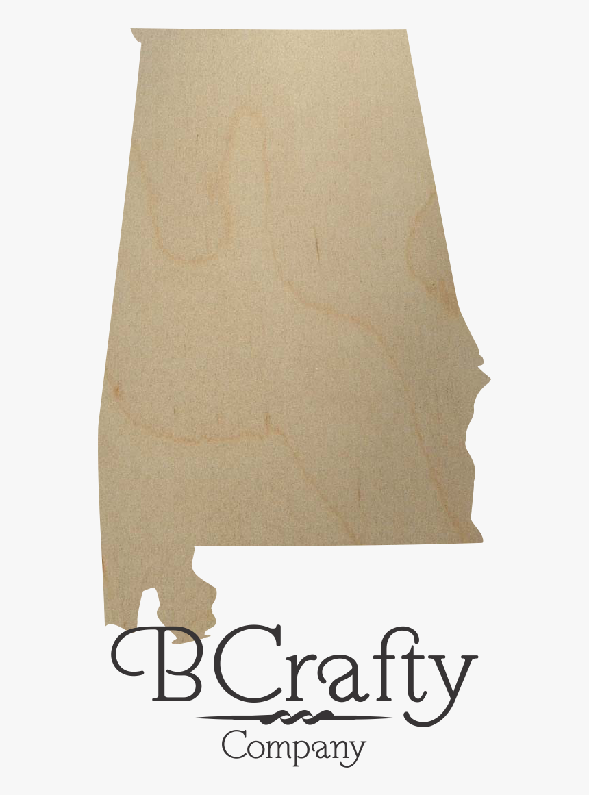 Wooden Alabama State Shape Cutout - Alabama State Shape, HD Png ...