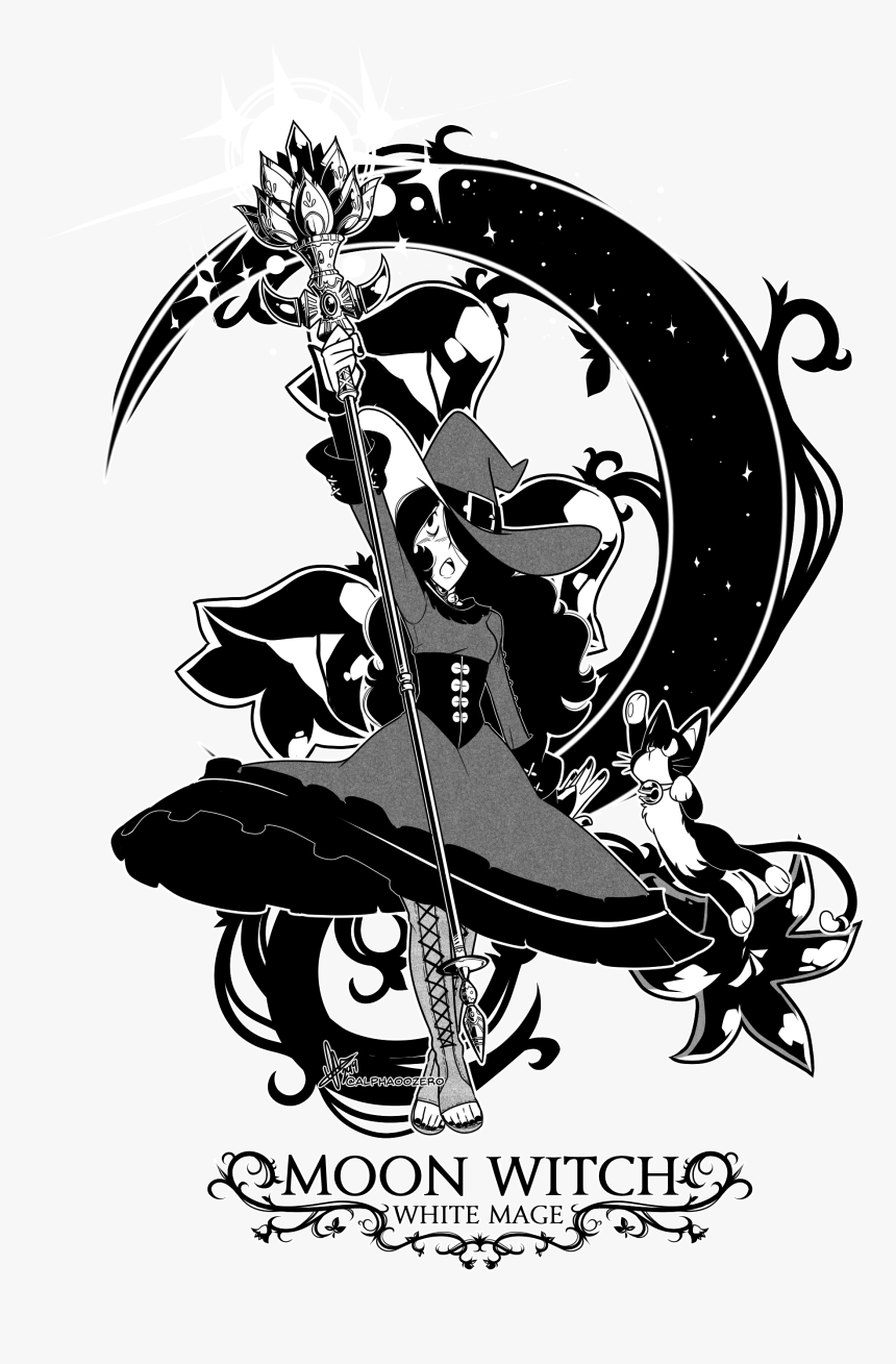 Moon Witch - Illustration, HD Png Download , Transparent Png Image - PNGitem