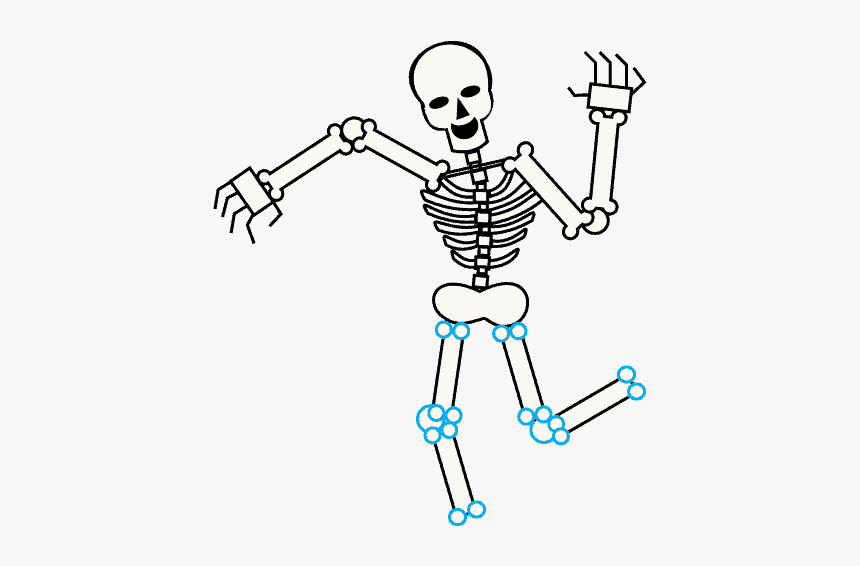 How To Draw Skeleton - Cartoon Transparent Background Skeleton, HD Png ...