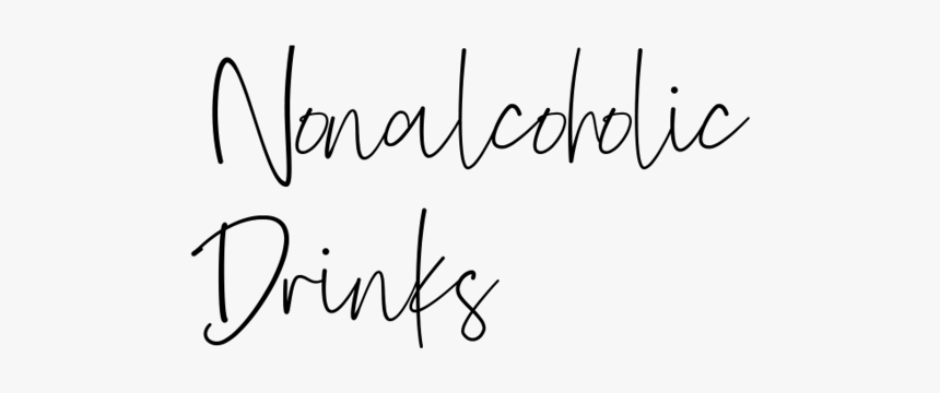 Drinks - Calligraphy, HD Png Download , Transparent Png Image - PNGitem