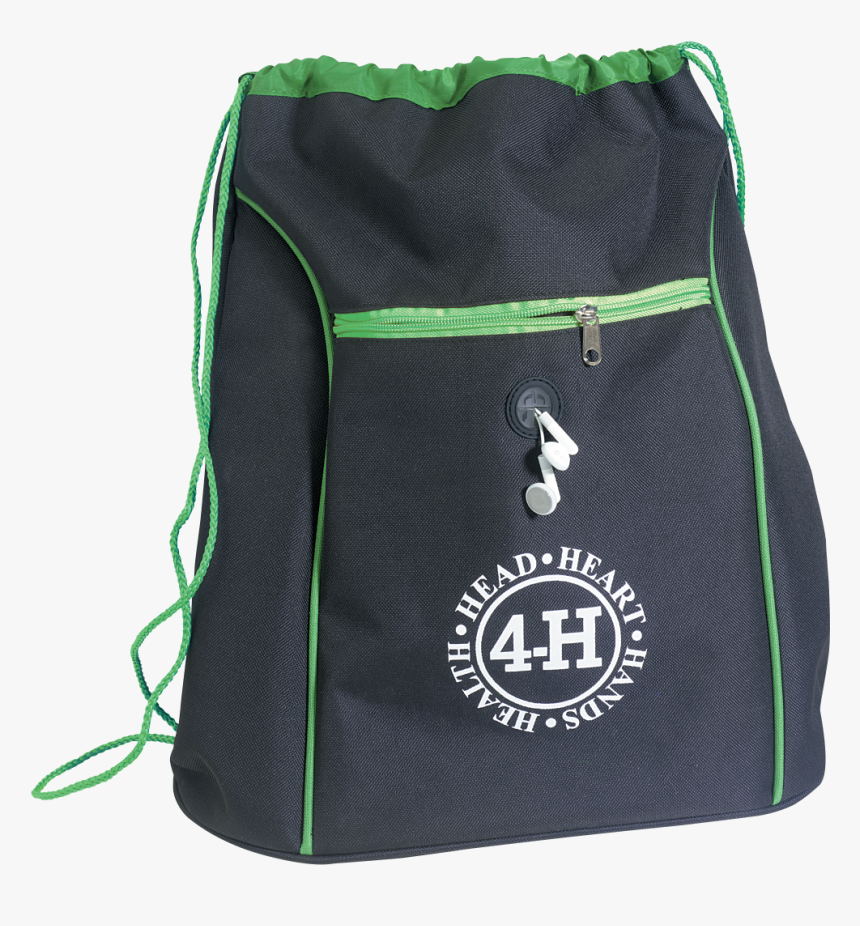 4-h Cinch Bag With Mp3 Pocket, HD Png Download , Transparent Png Image ...