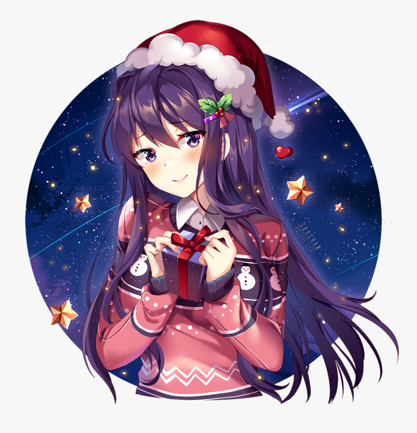 Doki Doki Literature Club Merry Christmas, HD Png Download ...