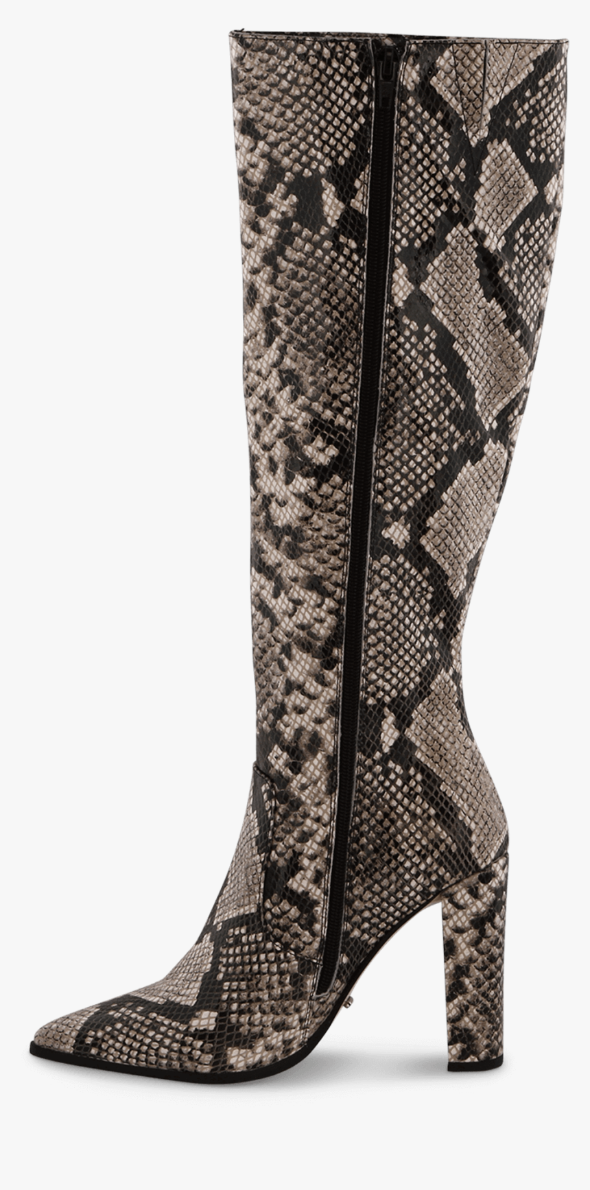 Lucille Cream Python Calf Boots - Knee-high Boot, HD Png Download ...