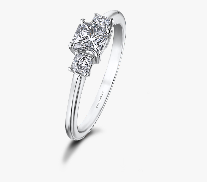 Shimansky My Girl Diamond Claw Set Trilogy Ring - Engagement Ring, HD ...