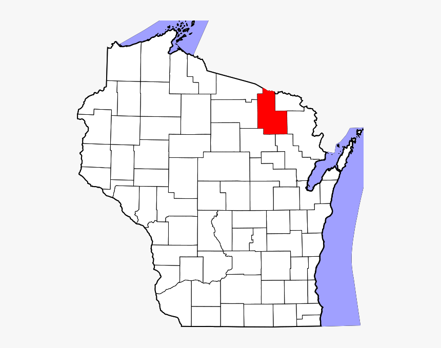 Forest County - Map Eau Claire Wisconsin, HD Png Download , Transparent ...