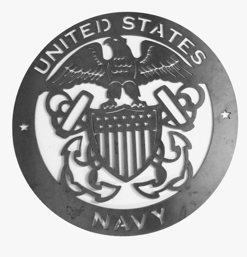 United States Navy Navy Logo Black And White, HD Png Download ...