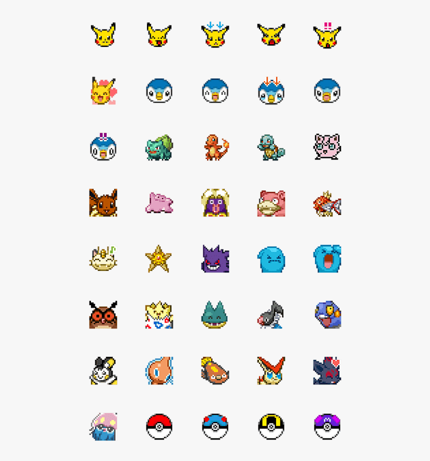 Pokemon Emoji, HD Png Download , Transparent Png Image - PNGitem