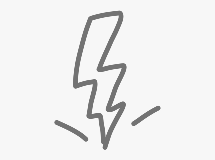 Pain Lightning Bolt - Calligraphy, HD Png Download , Transparent Png ...