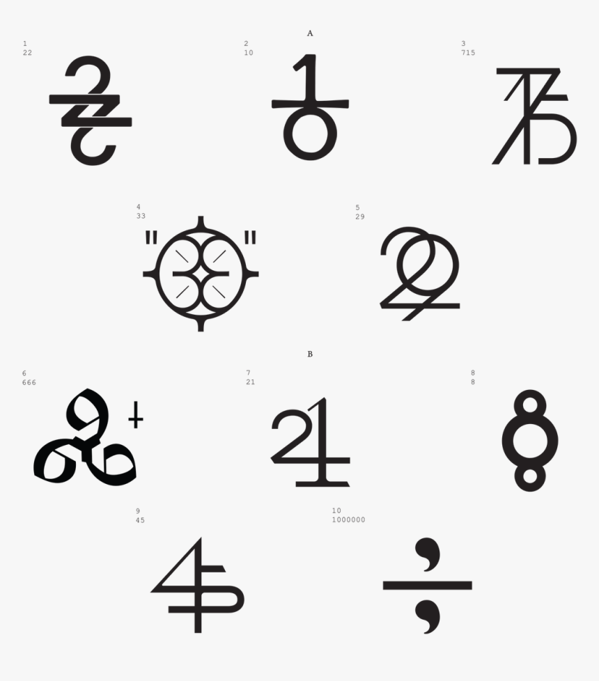 Designing Bon Iver S - Bon Iver 22 A Million Symbols, HD Png Download ...