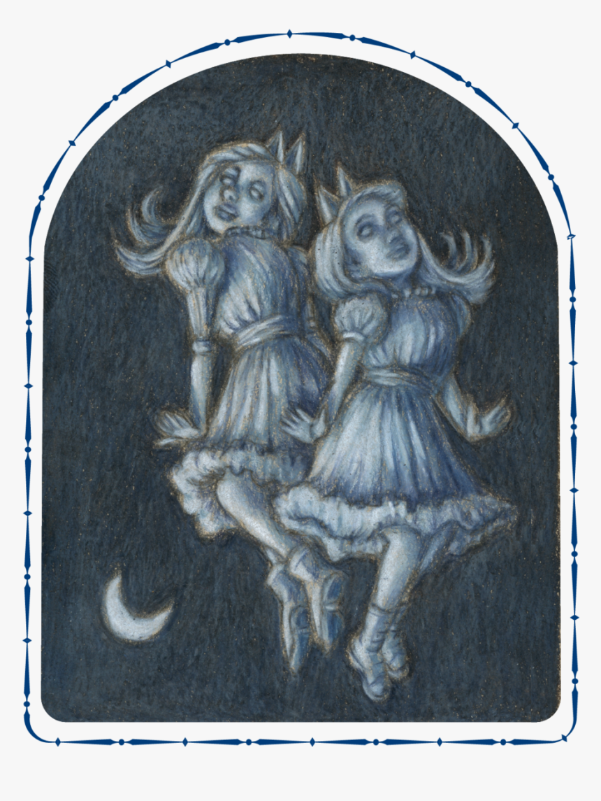 2 Ghost Girls In Moonlight, HD Png Download , Transparent Png Image ...