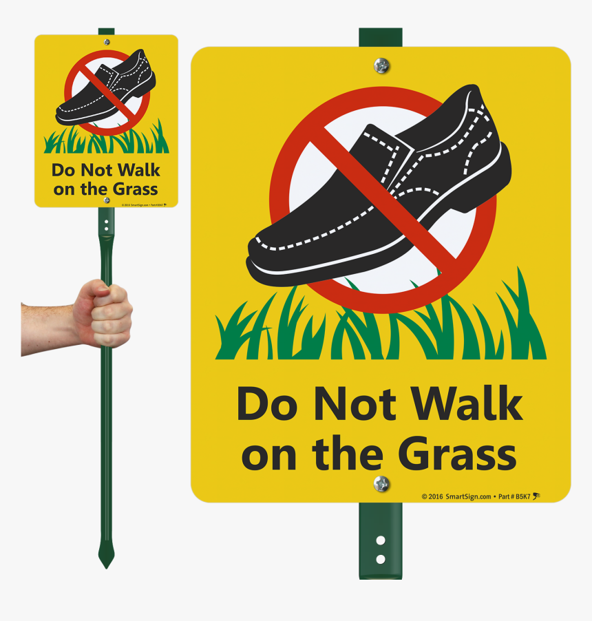 Keep Off Grass Lawnboss Signs - Lawn, HD Png Download , Transparent Png ...