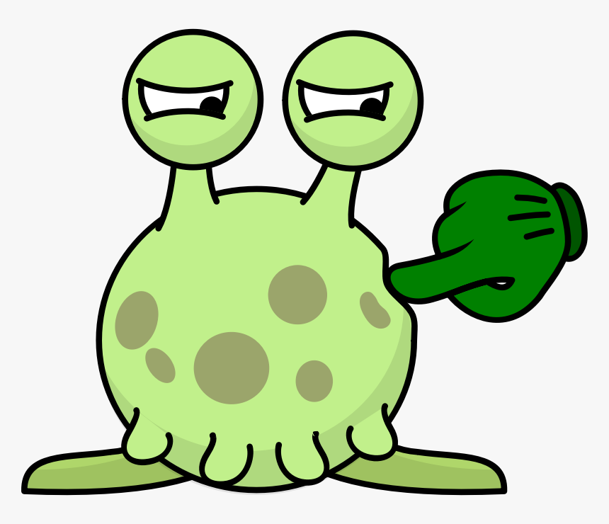 Impressed Alien - Clip Art Alien, HD Png Download , Transparent Png ...