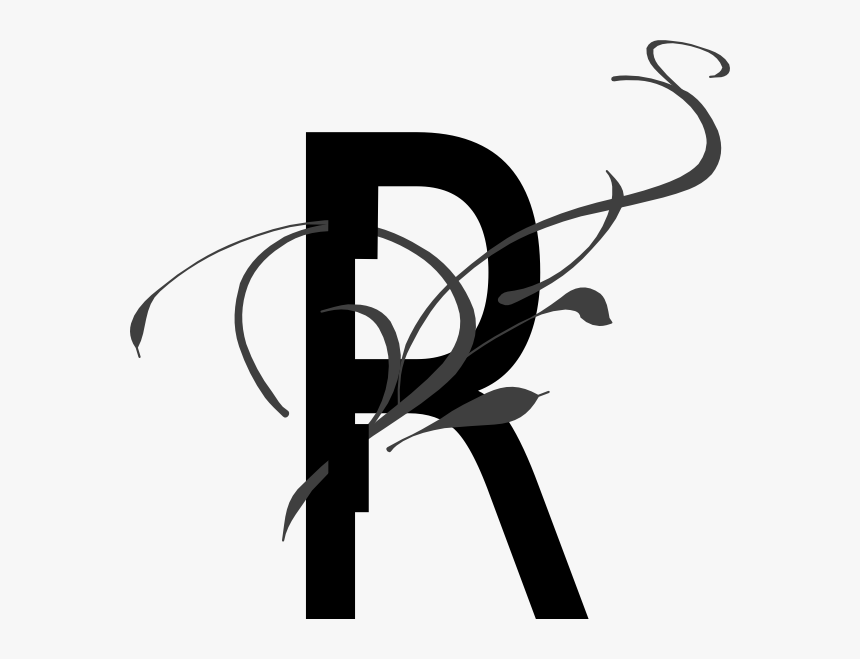 Letter Clip Art At Clker Com Vector - Letter R Calligraphy Png ...