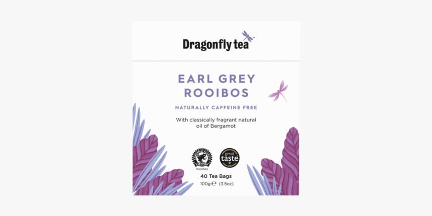 Earl Grey Rooibos Tea - Dragonfly Tea, HD Png Download , Transparent ...