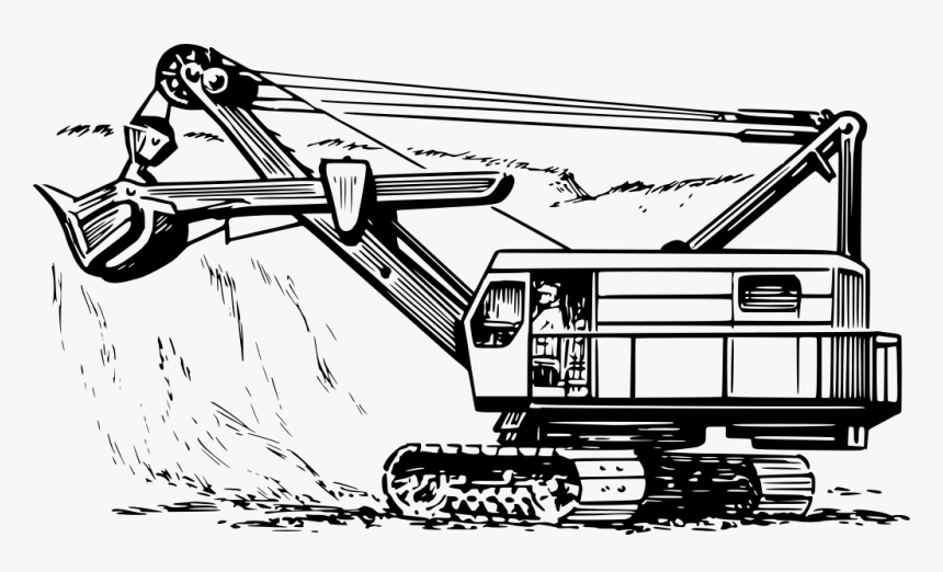 Heavy Machinery Drawing, HD Png Download , Transparent Png Image - PNGitem
